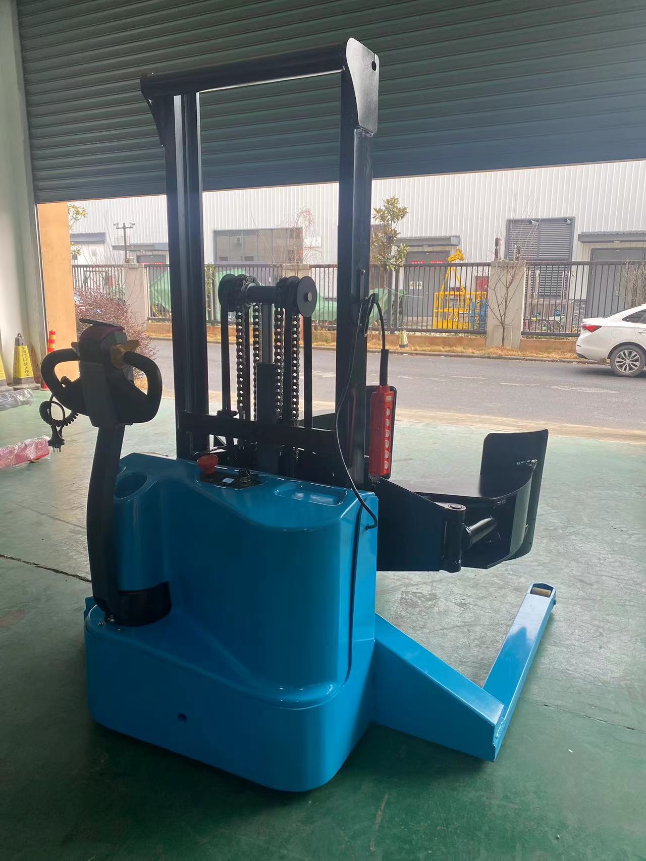 New 500-1500 kg load capacity electric pallet lift stacker electric ...
